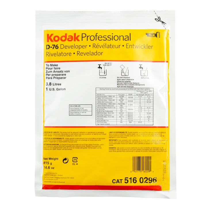 Kodak D76 Black and White Film Developer 3.8 Litres - thephotoshop.ie